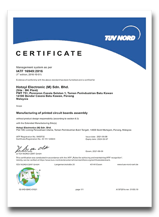 Hotayi Electronic (M) Sdn. Bhd.